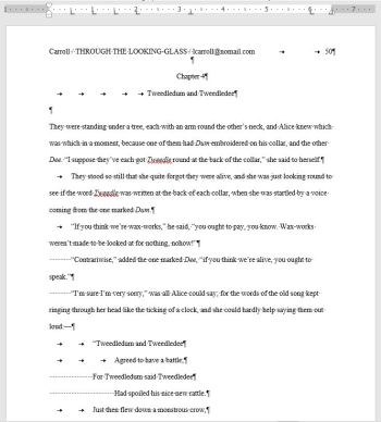 How NOT to Format Your Manuscript – WRITERS' RUMPUS