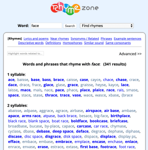 Using the Rhyming Dictionary – WRITERS' RUMPUS